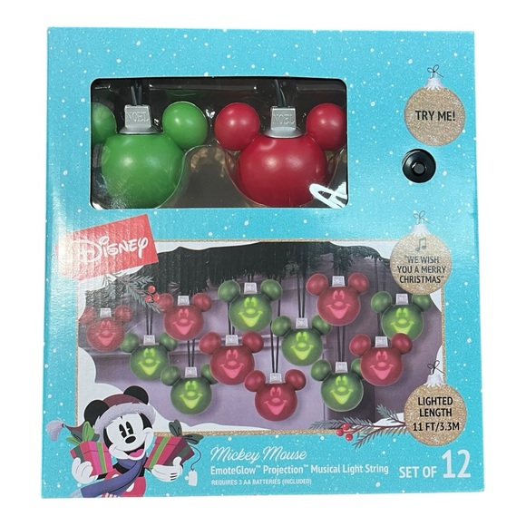Disney | Holiday | Disney Emoteglow Projection Musical Light String ...